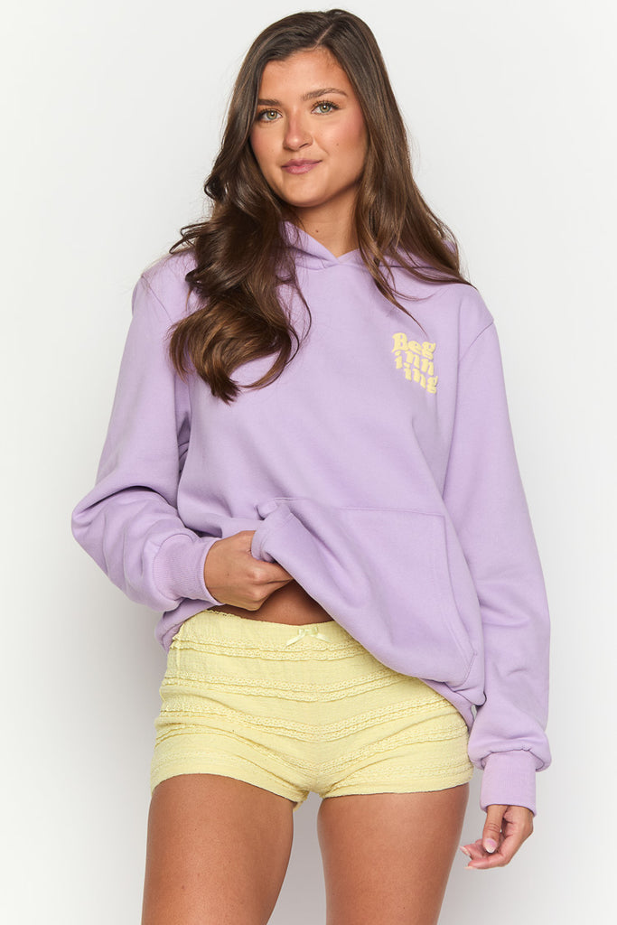 Beginning Purple Snuggle Bubble Hoodie – Beginning Boutique