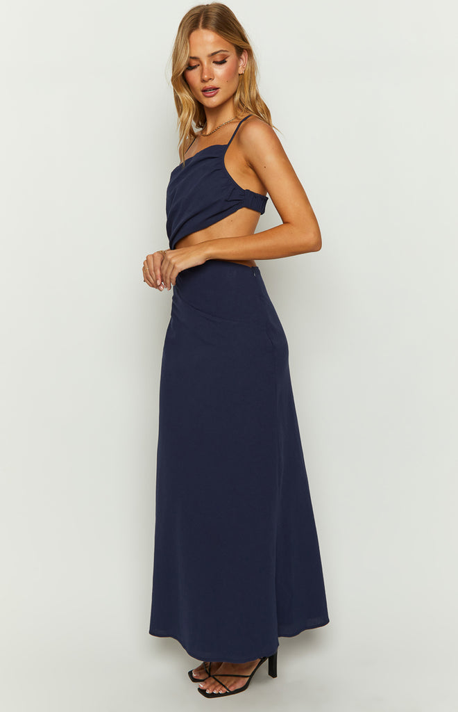 Cindy Blue Maxi Dress – Beginning Boutique