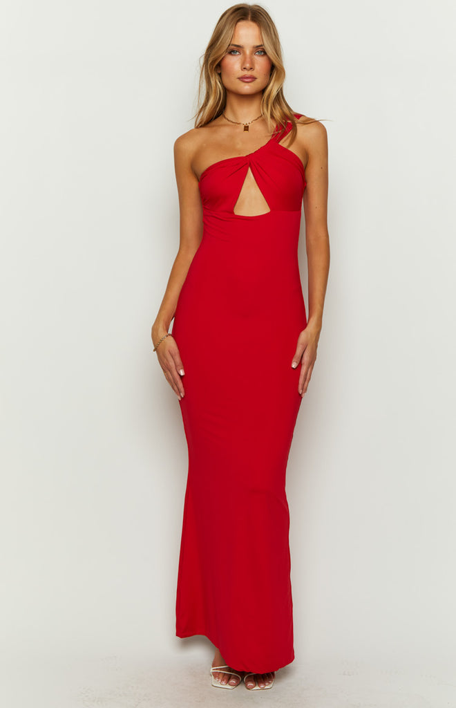 Ellis Red Maxi Dress – Beginning Boutique