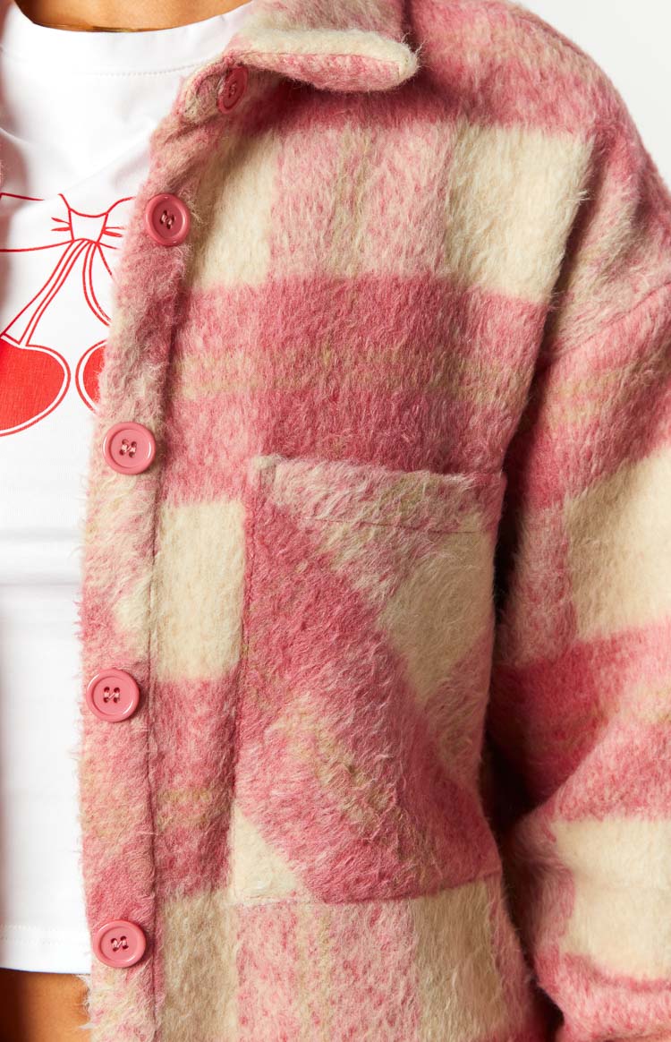 Neve Pink Check Jacket – Beginning Boutique