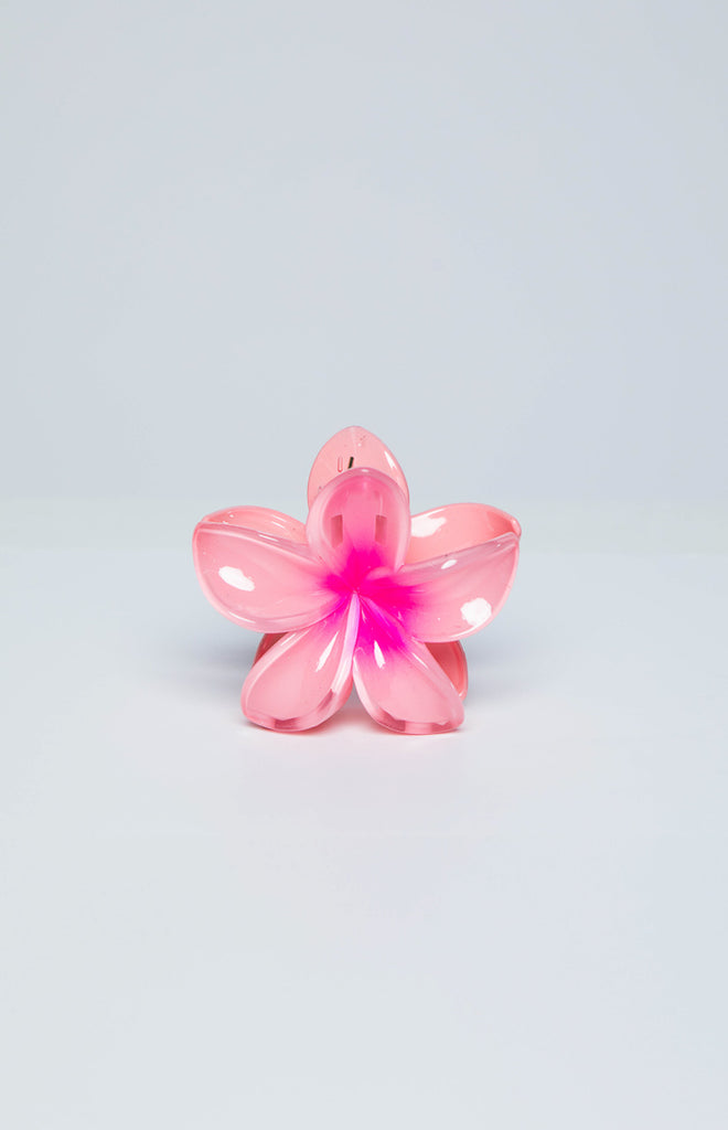 Frangipani Pink Flower Clip – Beginning Boutique