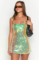 Radiant Silver Sparkle Mini Dress – Beginning Boutique