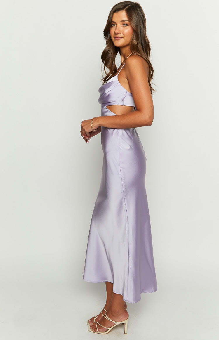 Taleah Lilac Cut Out Maxi Dress – Beginning Boutique