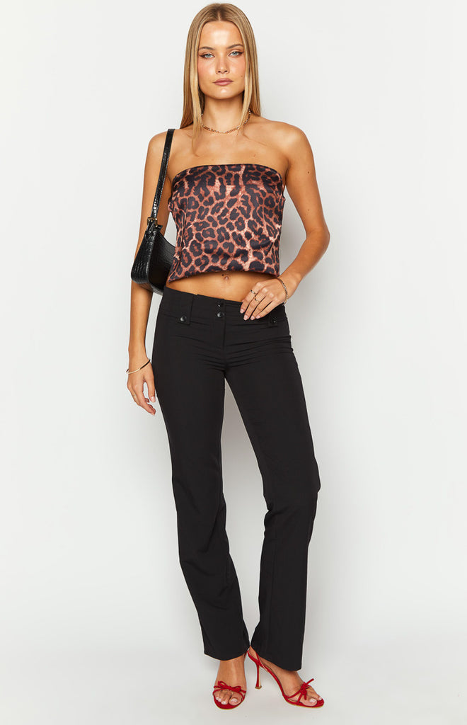Ibiza Leopard Print Strapless Top – Beginning Boutique