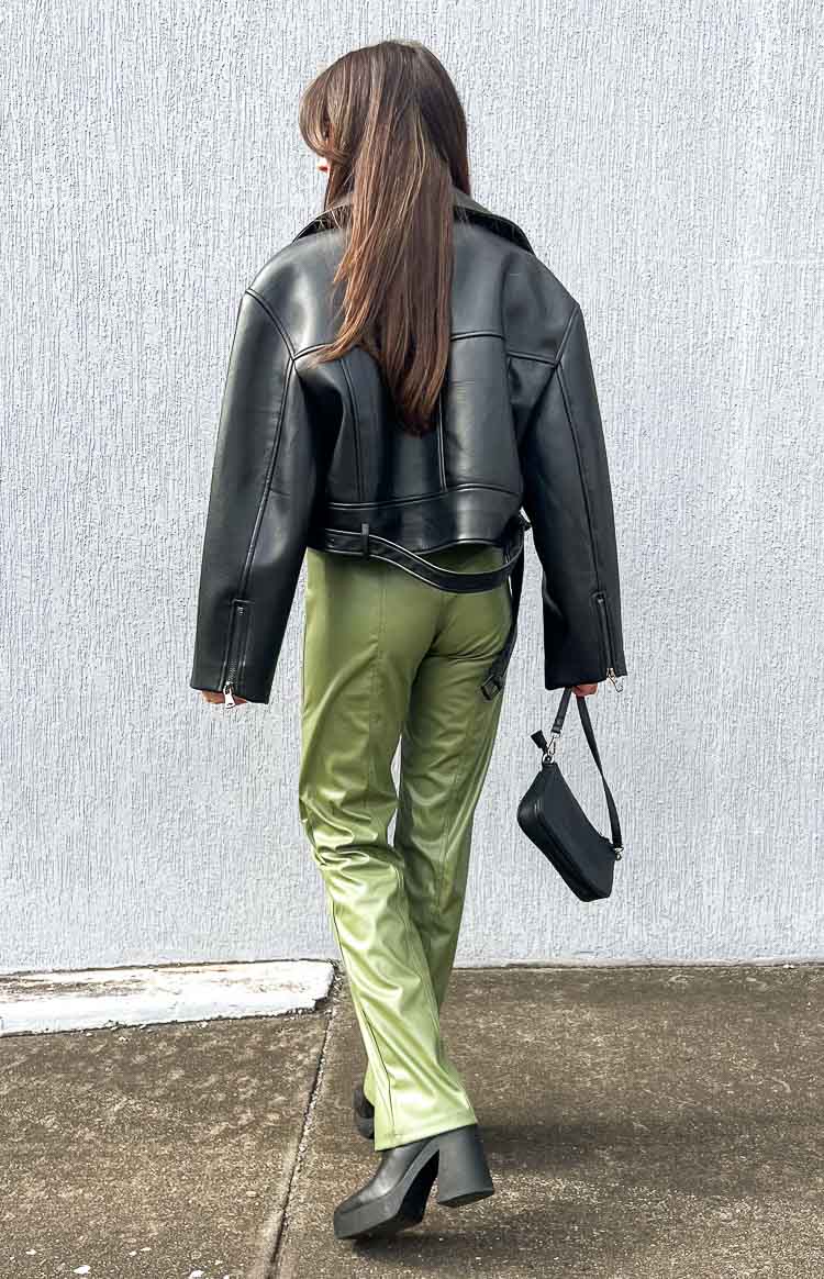 Addie Green PU Pants – Beginning Boutique