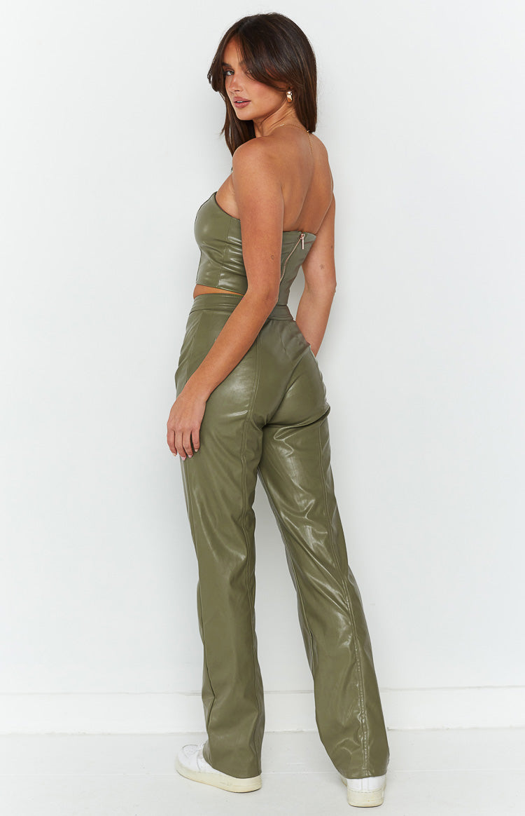 Addie Green PU Pants – Beginning Boutique